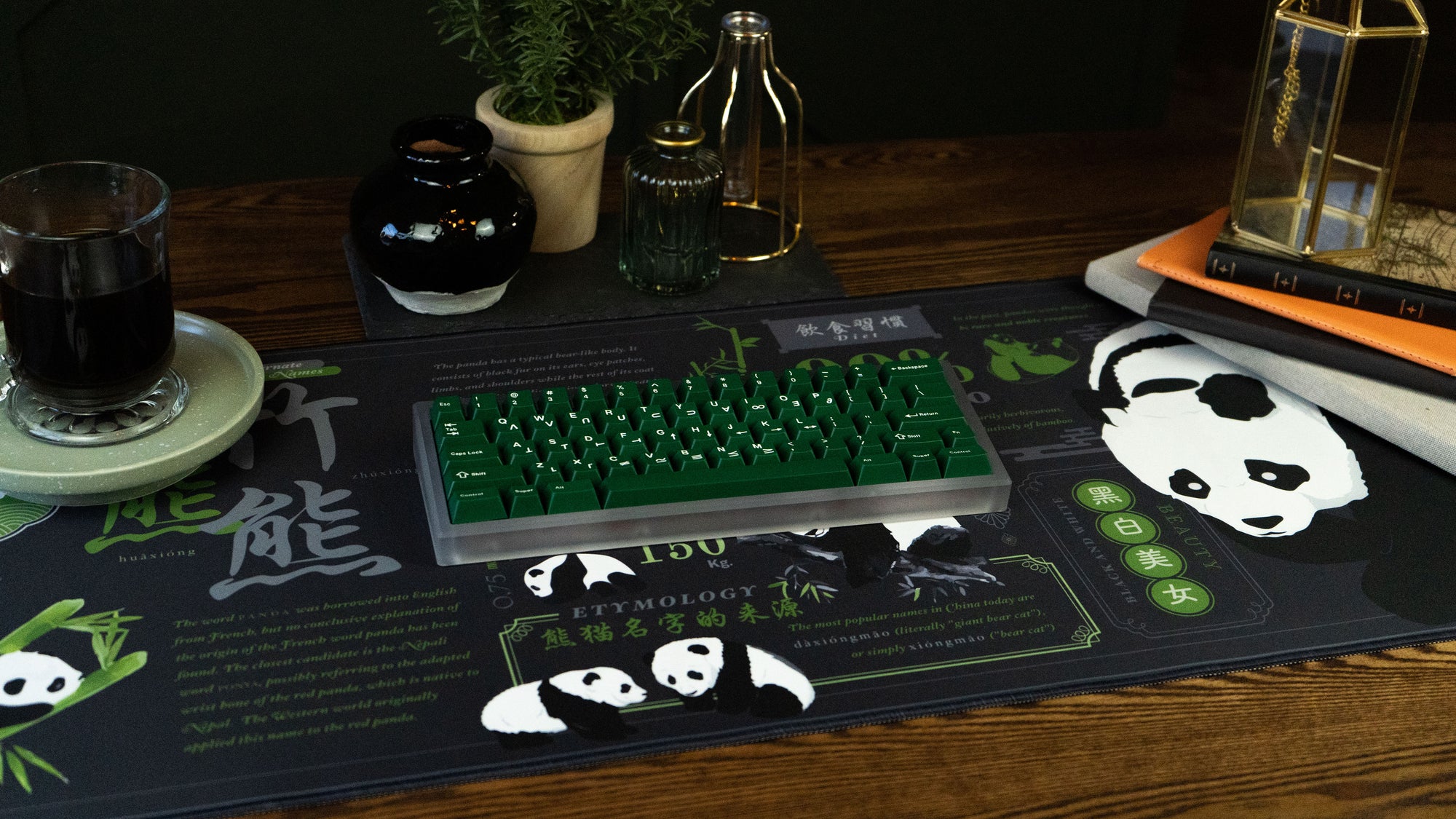(In Stock) Panda Themed Deskmats