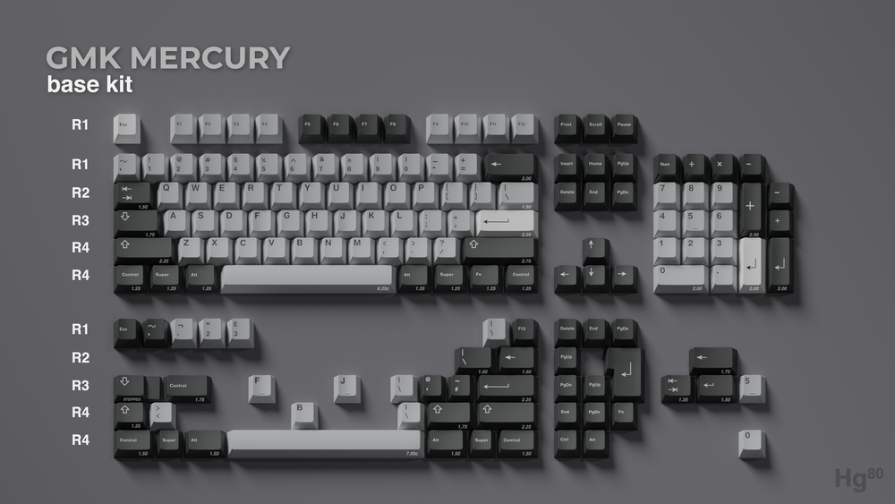 (Pre Order) GMK Mercury – proto[Typist] Keyboards