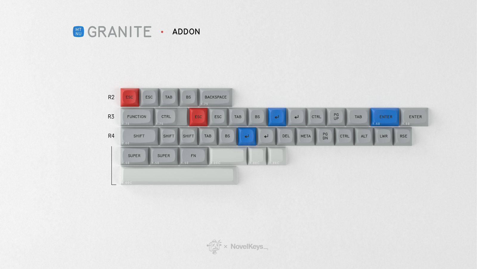 (In Stock) GMK MTNU Granite Keycap Set