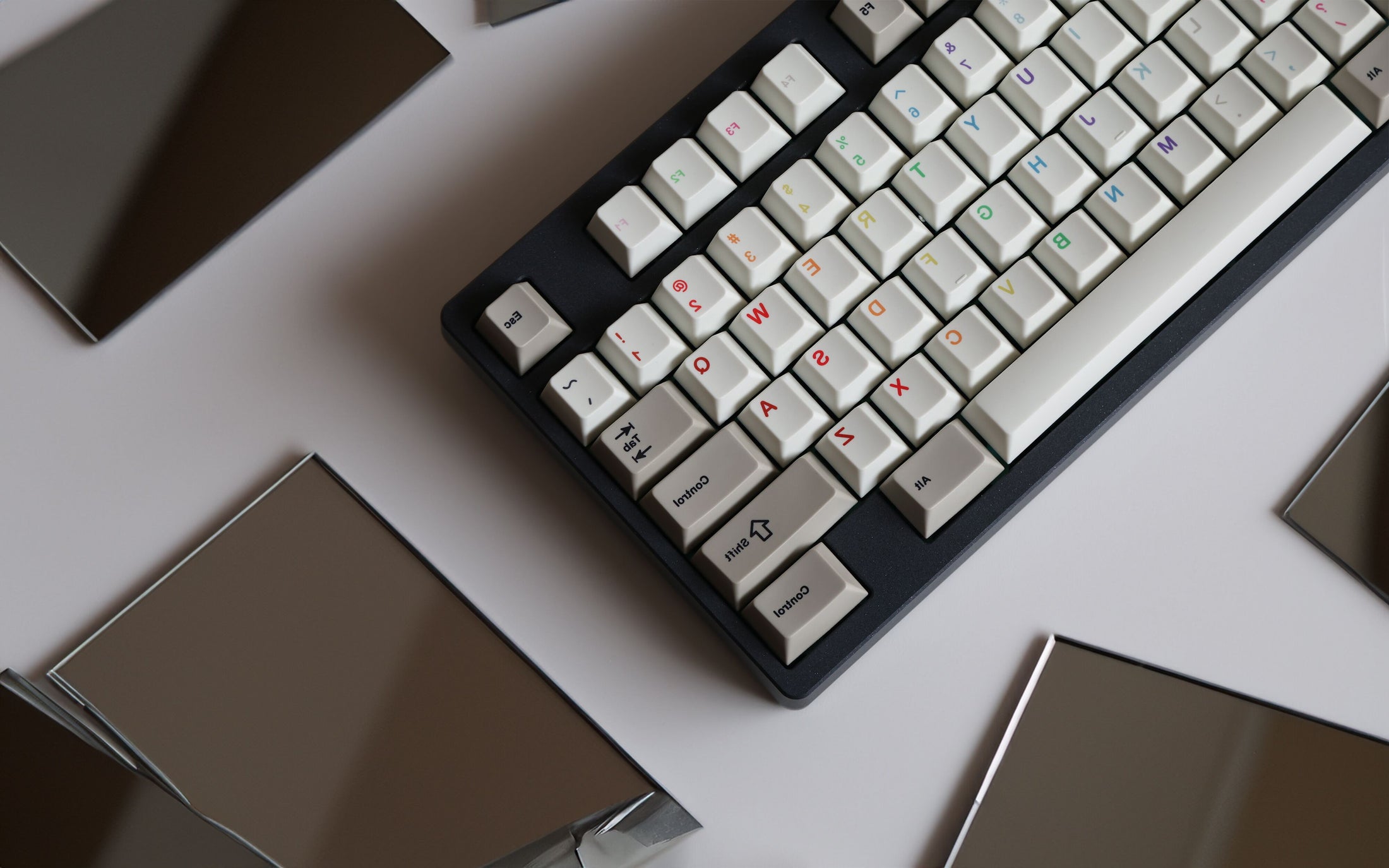 (In Stock) Zero-G Studio x Hammer PBT "Mirror Image" Keycaps