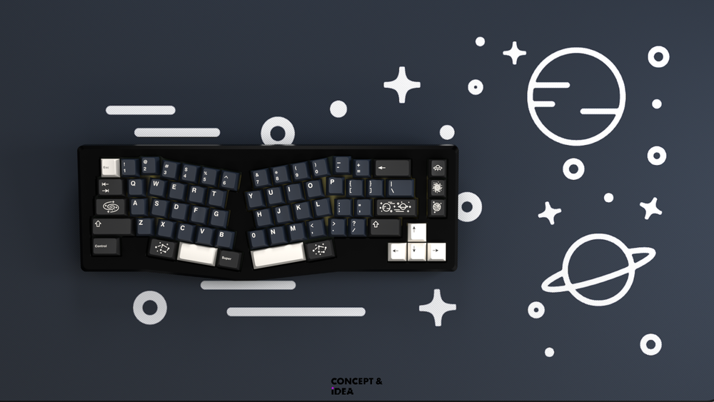(Pre Order) GMK Galaxy – proto[Typist] Keyboards