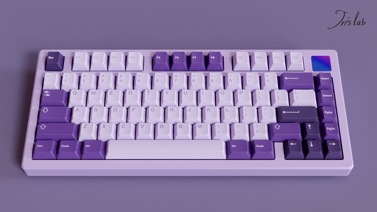 (Group Buy) Jris75 Keyboard Kit - Lilac (PVD) – proto[Typist] Keyboards