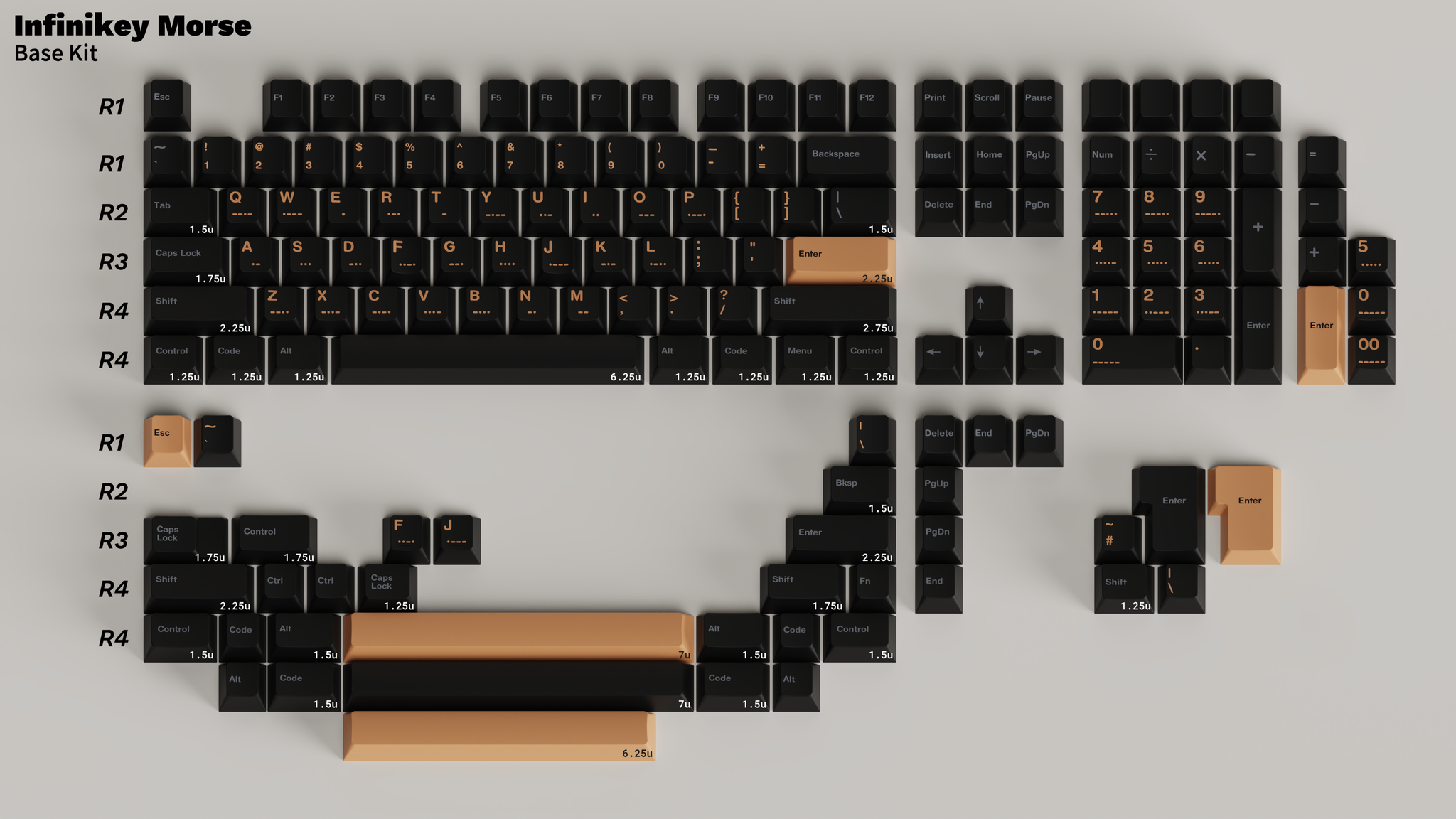 (In Stock) Infinikey Morse – proto[Typist] Keyboards